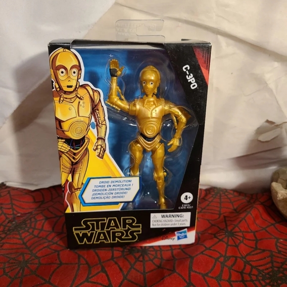 Toys | Hasbro Star Wars Galaxy Of Adventures C3po Toy Action ...